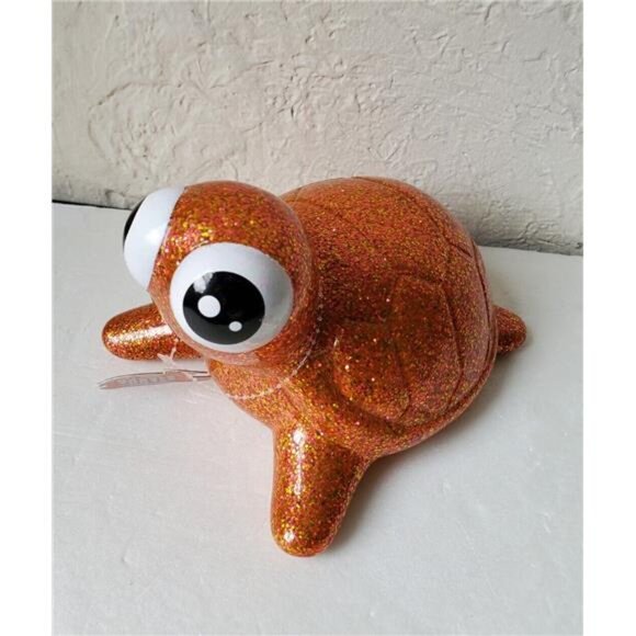 Toys | Sparkle Shine Dazzle Turtle Glitter Rubber Metallic Orange Jumbo ...